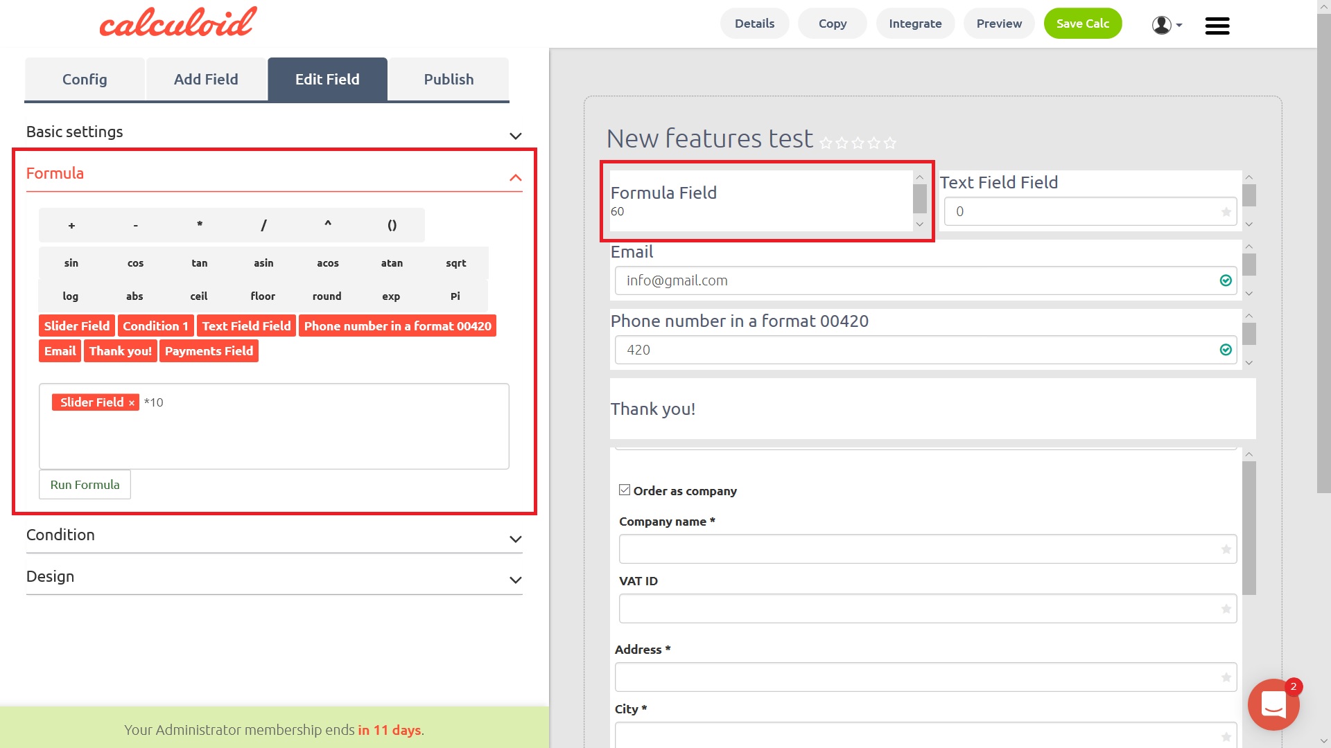 Documentation - Calculoid.com